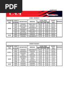 Weekly Flight Schedule for UNHAS DRC | PDF | Aviation