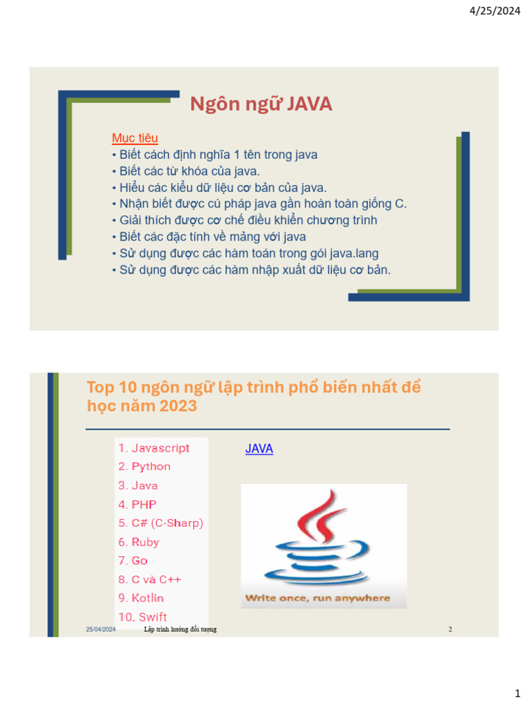 Ngon Ngu Java | PDF