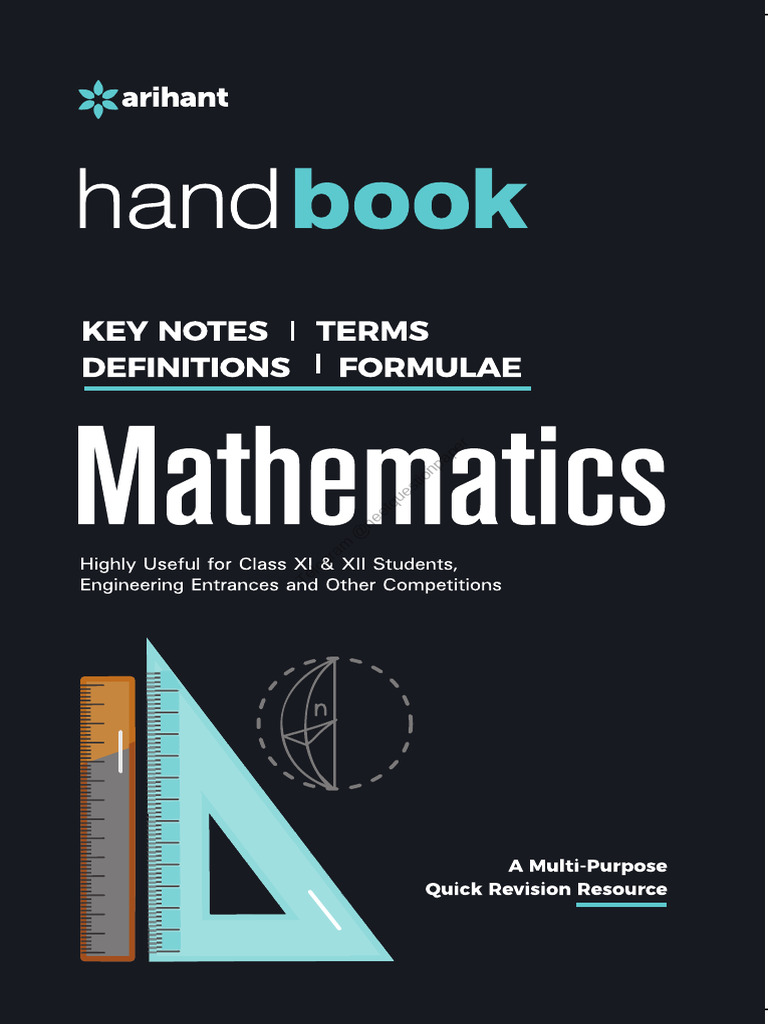 Handbook of Mathematics by Arihant @ | PDF | Integral | Trigonometric Functions