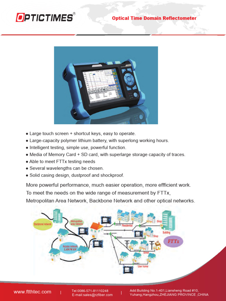 RZ506 OTDR (2) | PDF | Optical Fiber | Computing
