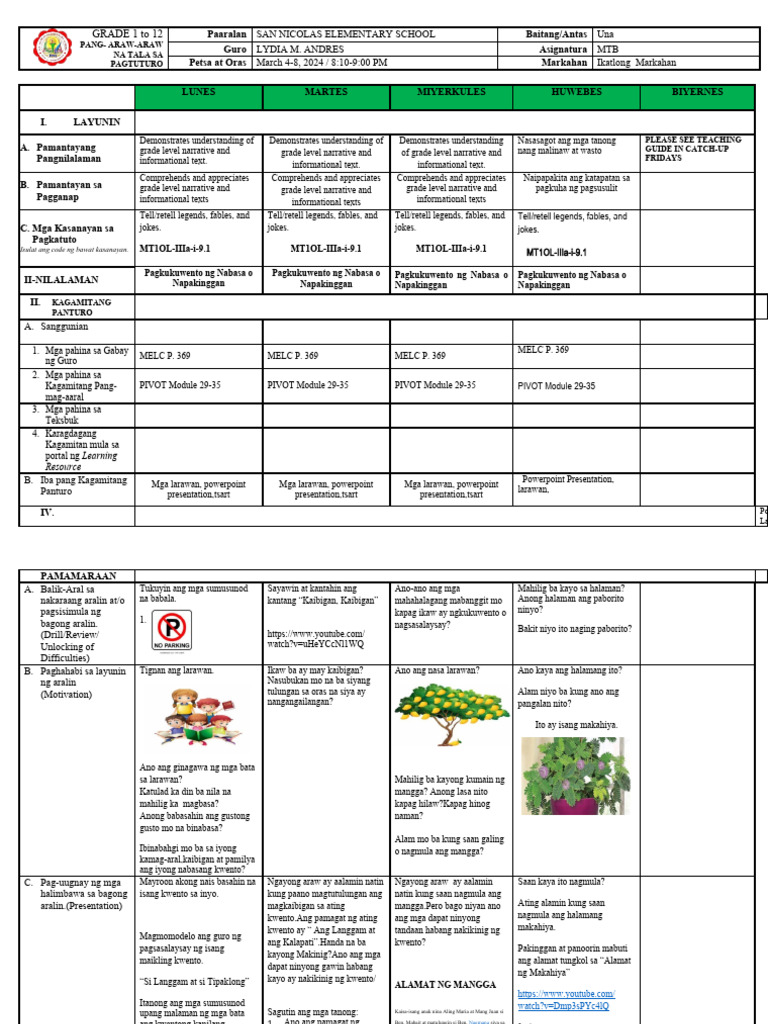 DLL Q3 Week 6 MTB | PDF
