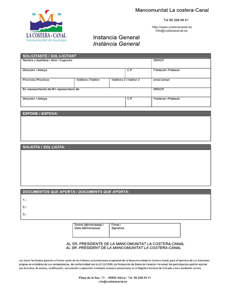 Instancia General Manco | PDF