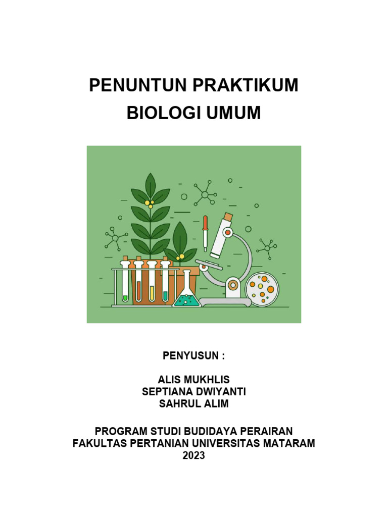 PANDUAN PRAKTIKUM BIOLOGI UMUM -- ACARA 1 -- ALIS REVISI 2023 | PDF