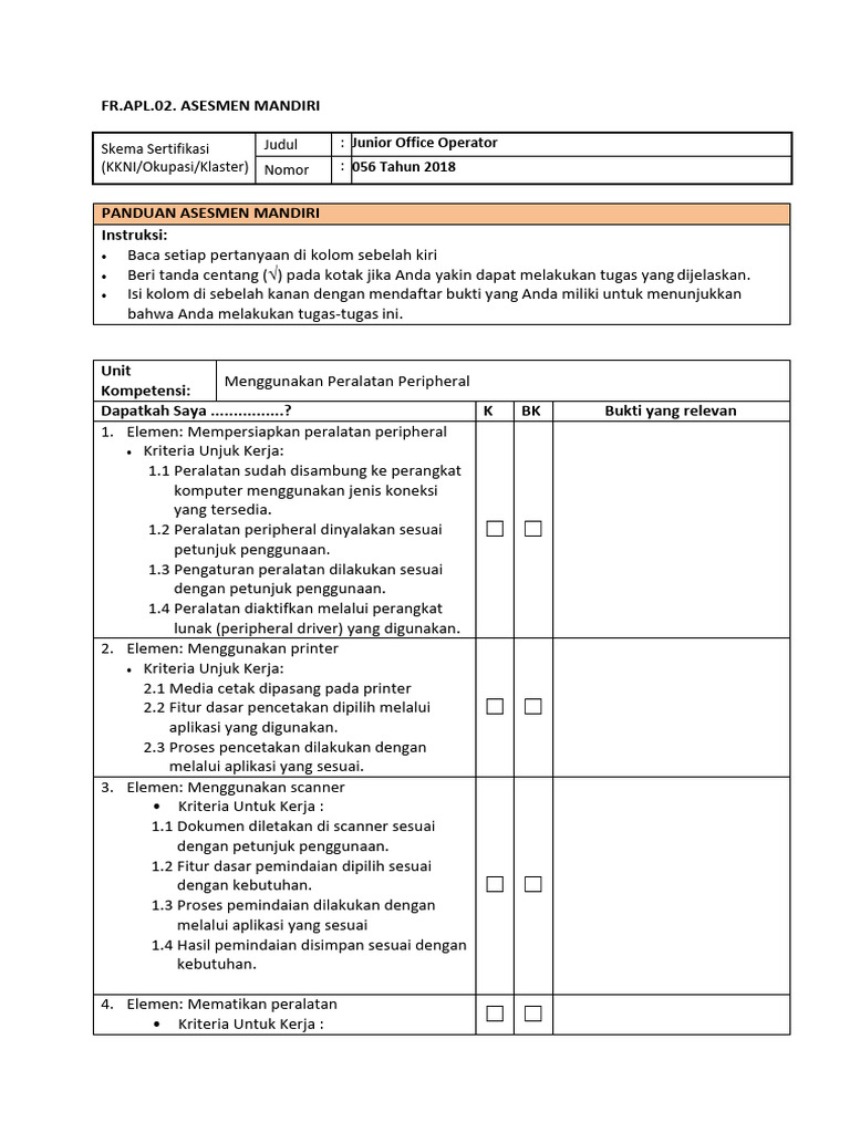Apl 02 Junior Office Operator | PDF