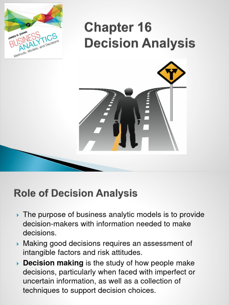Chapter 16 - Decision Analysis | PDF | Risk Aversion | Risk