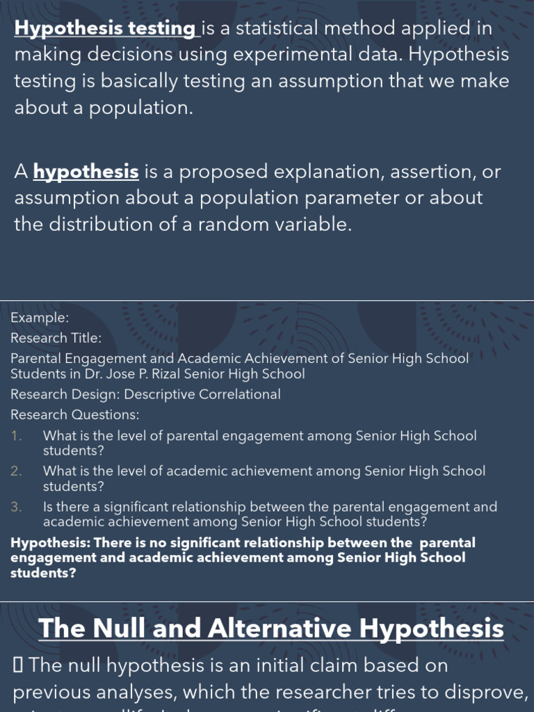Lesson 3 Q4 | PDF | Hypothesis | Null Hypothesis