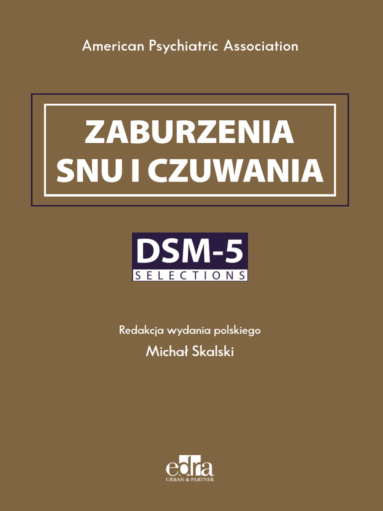 Zaburzenia Snu I Czuwania - DSM-5 | PDF