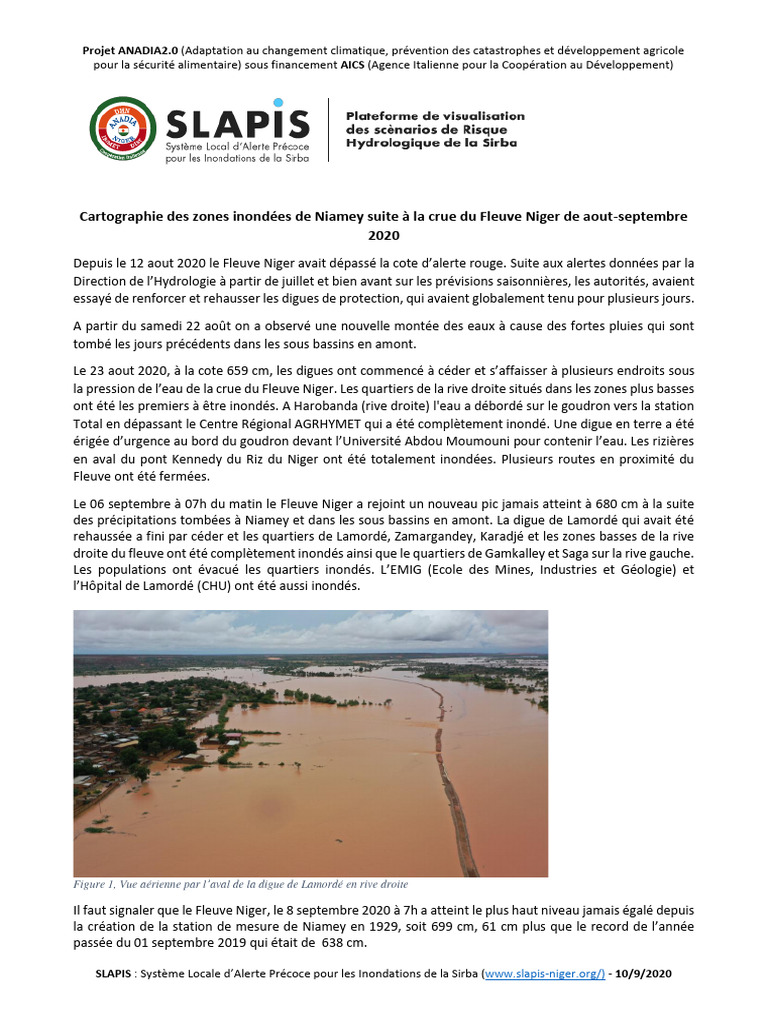 Note Inondation Niamey | PDF | Inondation | Sciences de la terre