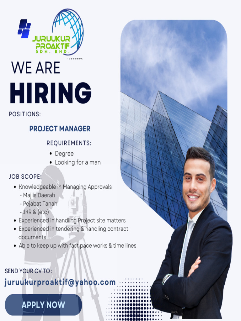 JPSB - Job Vacancy Project Manager | PDF | Technology & Engineering