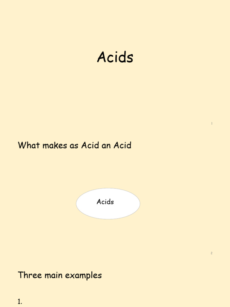 Acids | PDF | Hydroxide | Acid