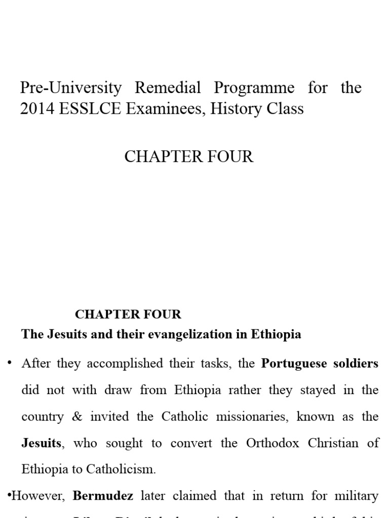 Jesuit Influence in Ethiopian History | PDF | Atlantic Slave Trade