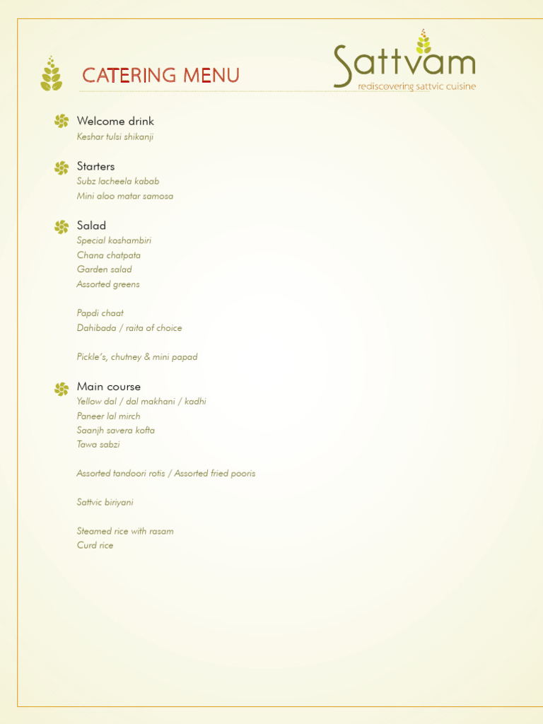 Lunch Menu | PDF