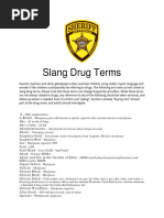 DEA's List of Drug Slang and Code Words | PDF