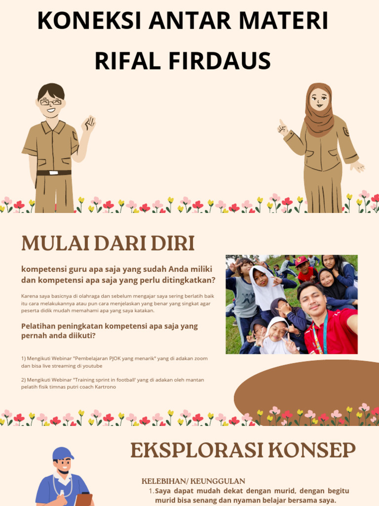 Koneksi Antar Materi Topik 1 CPD Rifal Firdaus | PDF | Karier & Perkembangan