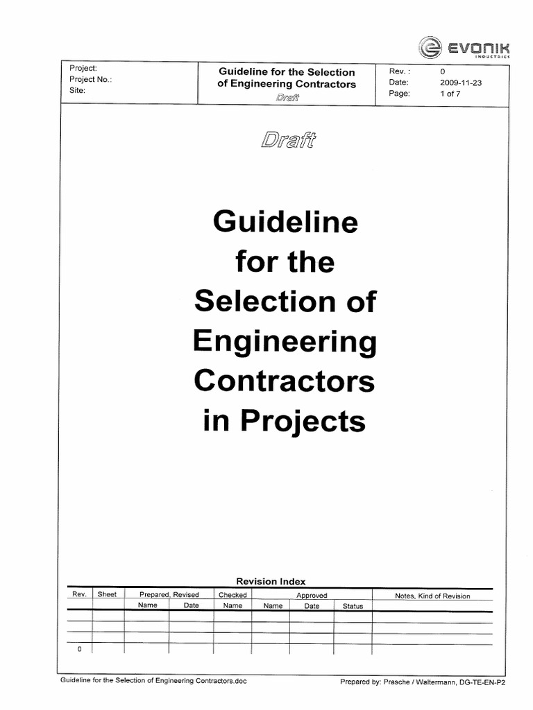 Guidelin For EPCM Selection | PDF