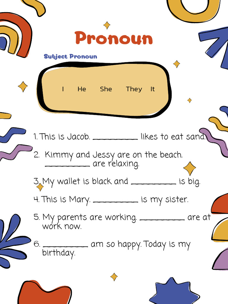 Subject Pronoun | PDF