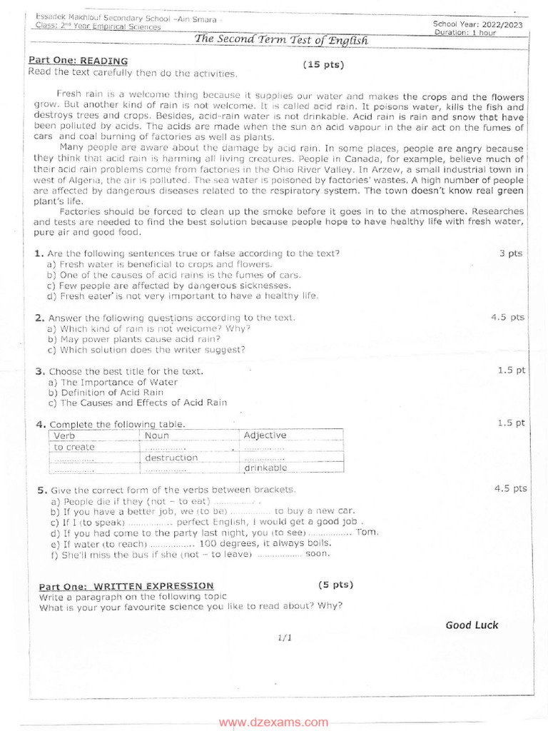 DzExams: Algerian School Exams | PDF | Business | Computers
