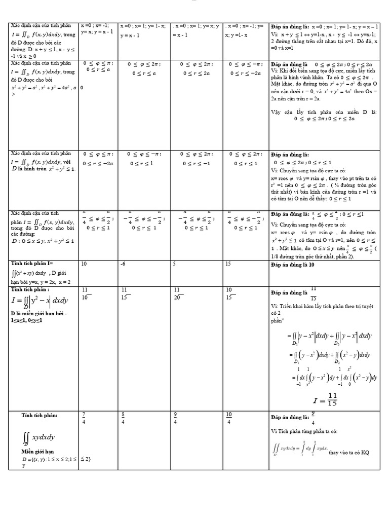 Dap An Mon Giai Tich 1 Eg10 | PDF