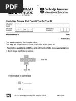 Stage 6 Maths Practice Questions | PDF