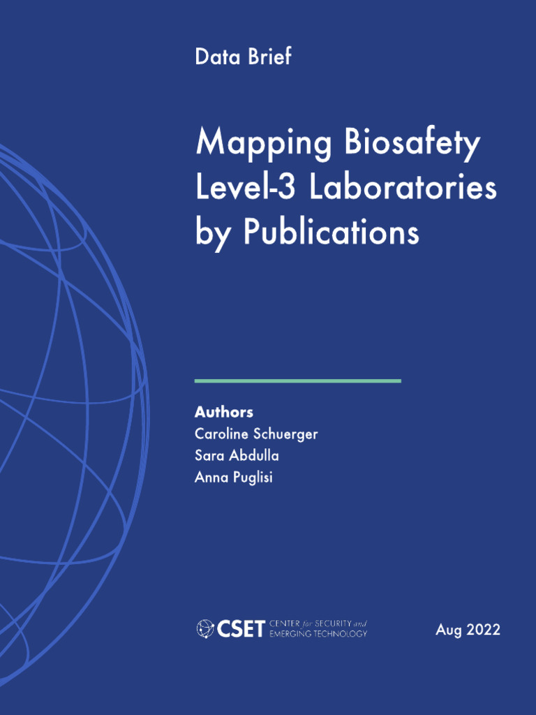 CSET Mapping Biosafety Level 3 Laboratories by Publications | PDF | Self-Improvement