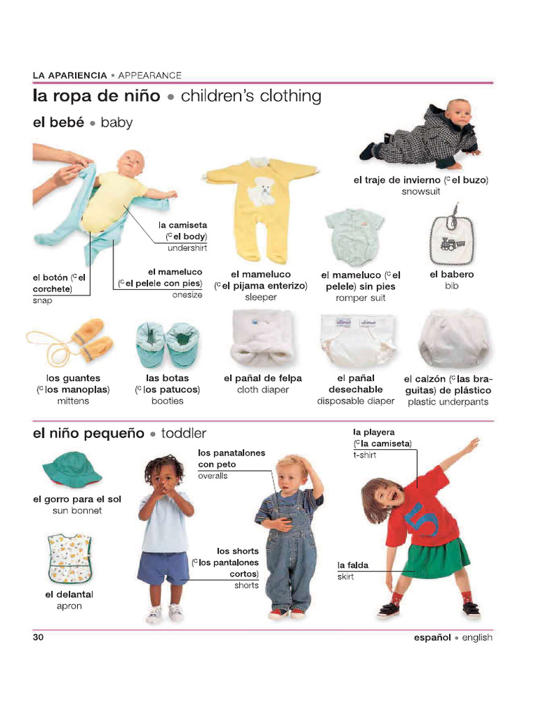 6 Vocabulario ropa | PDF