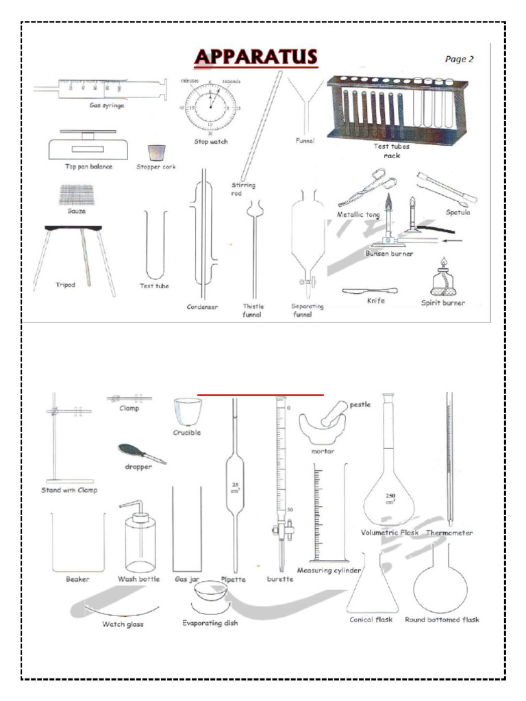 Lab Apparatus and Paper 6 Chem | PDF | Chlorine | Oxide