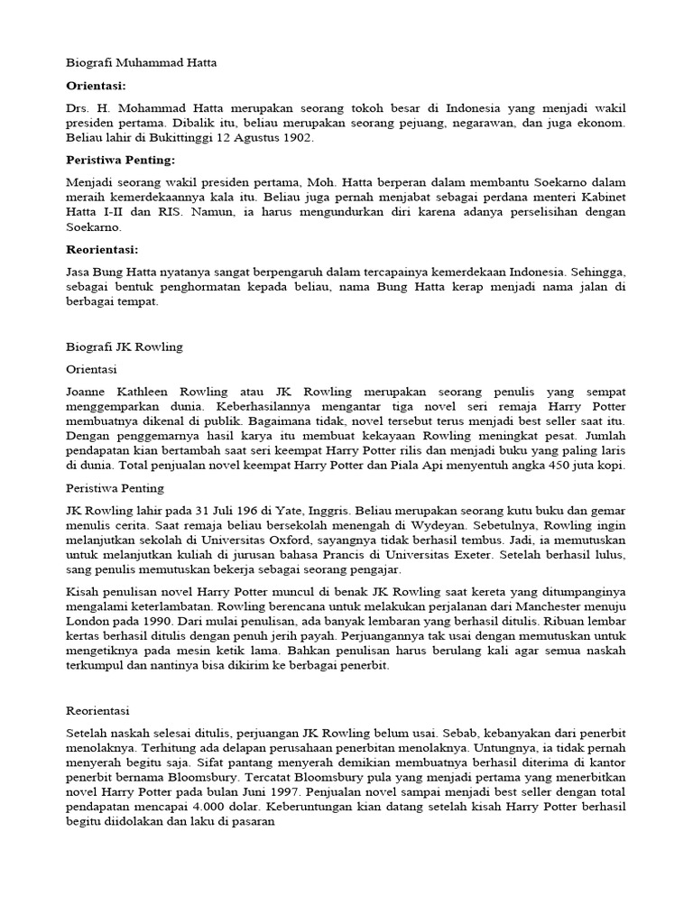 Biografi Muhammad Hatta | PDF