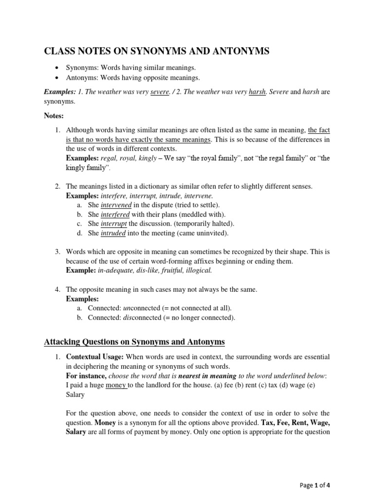 Vocabulary Study Guide | PDF | Vocabulary | Grammar