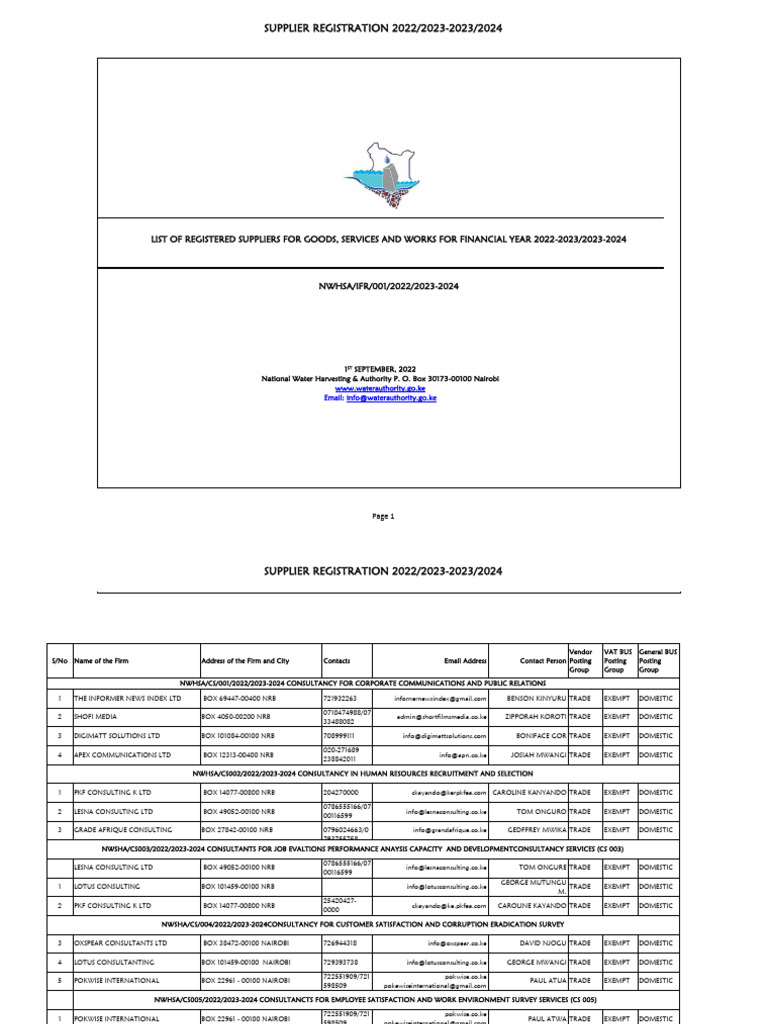 Supplier Registration 1 Pdf Business