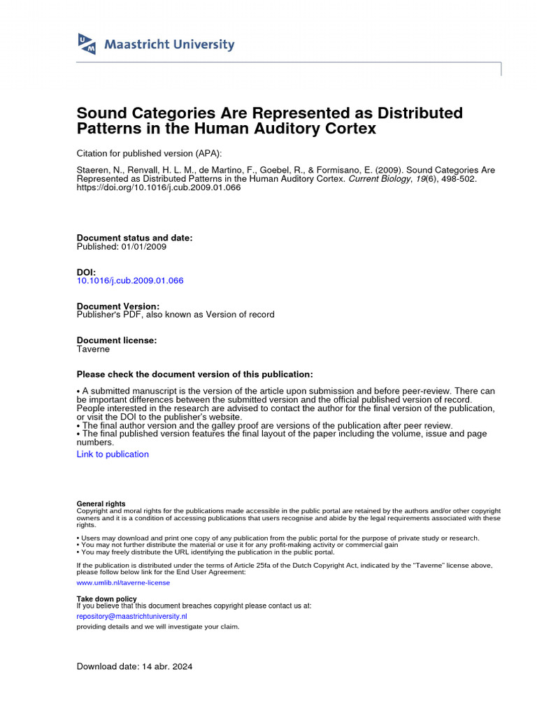 Formisano_2009_Sound_categories_are_represented_as_2_ | PDF | Sound ...