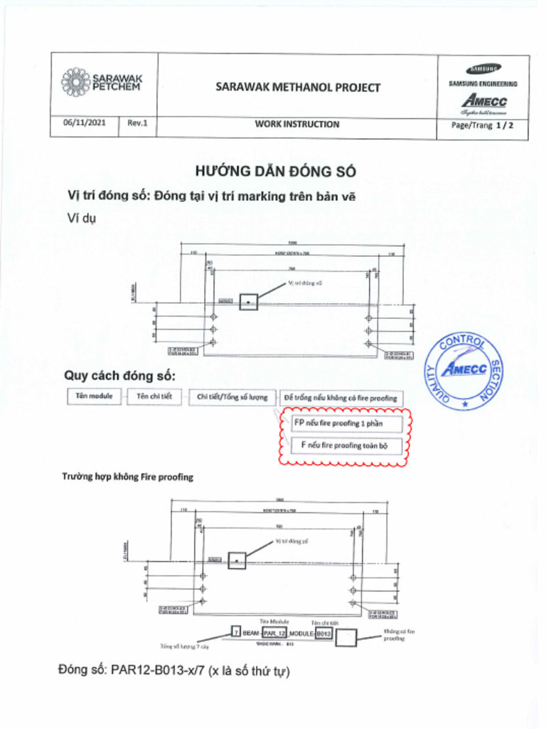 Work Instruction For Structure Rev 1 | PDF