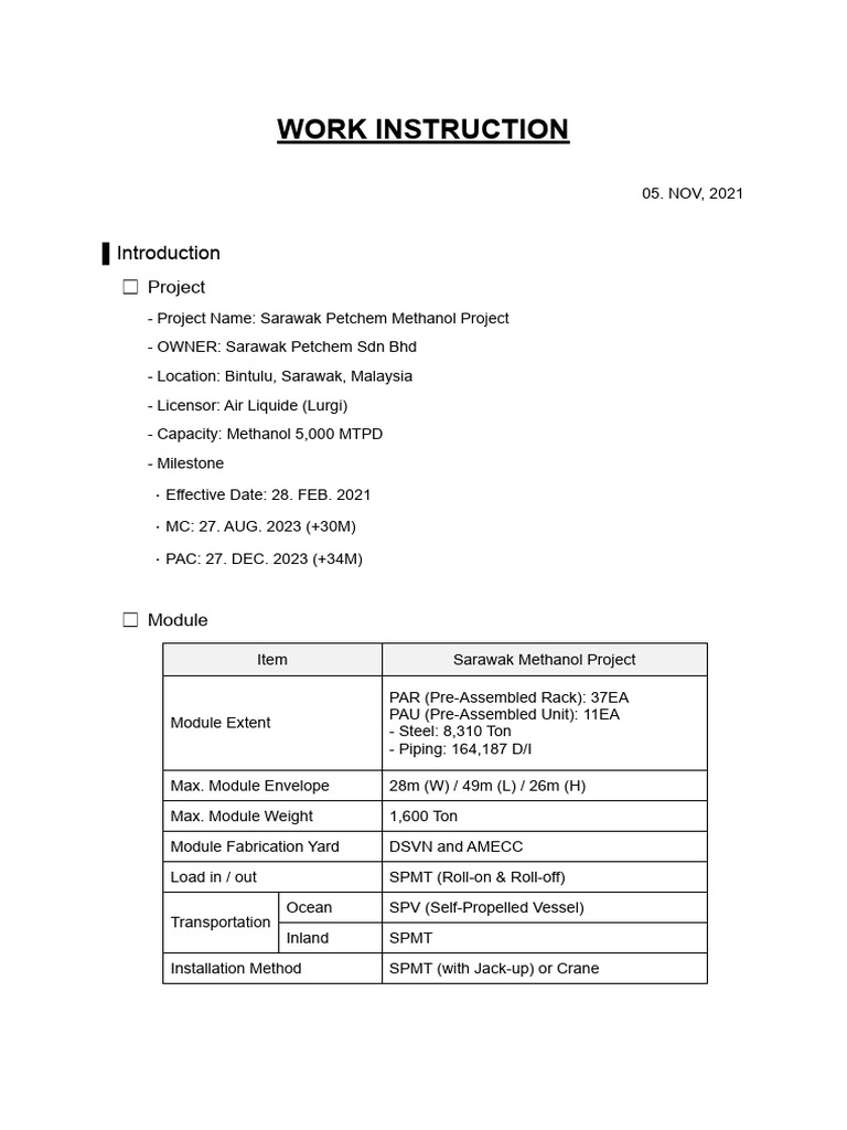 Work Instruction 03.NOV.2021 | PDF | Welding | Construction