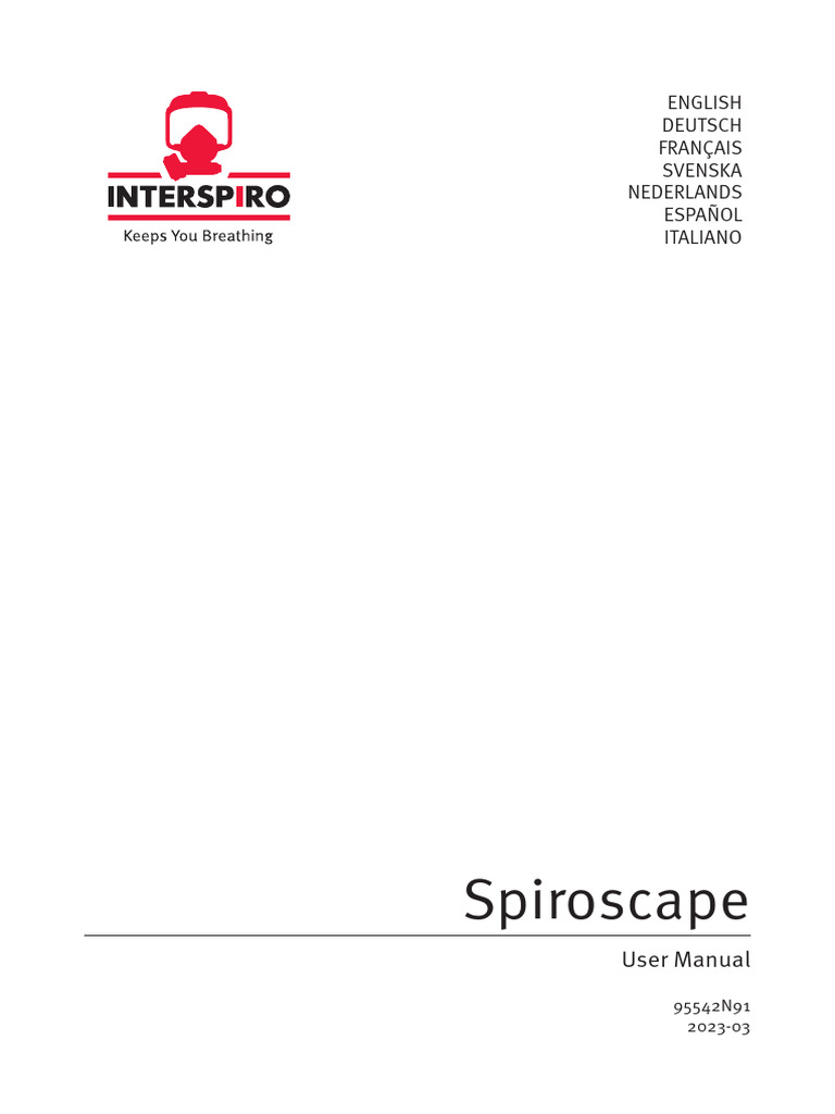 Spiroscape User Manual Guide | PDF | Gases