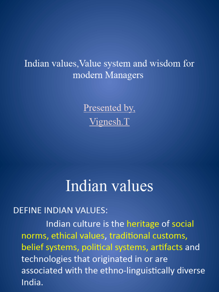 Indian Values | PDF | Liberal Arts Education