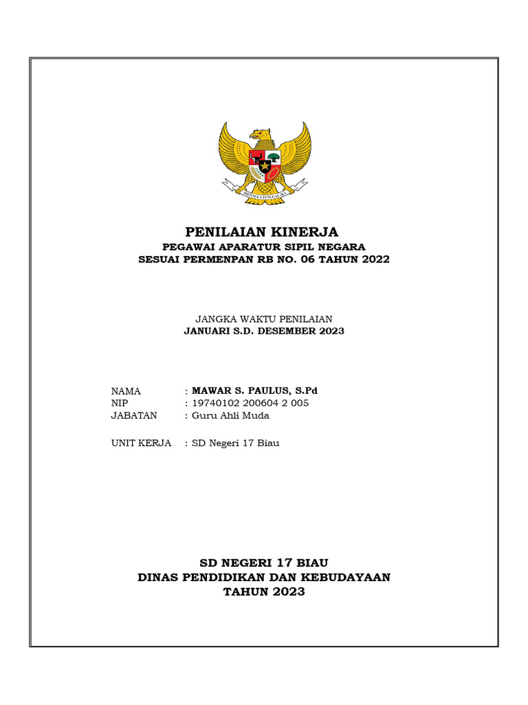 Sampul SKP 2023 | PDF