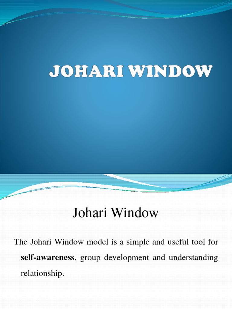 Johari Window | PDF