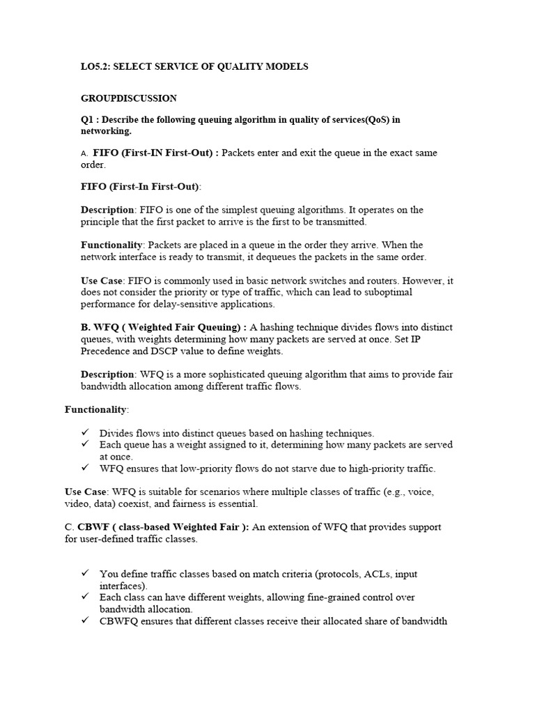 LEARNING UNIT 5 | PDF | Quality Of Service | Electromagnetic Interference