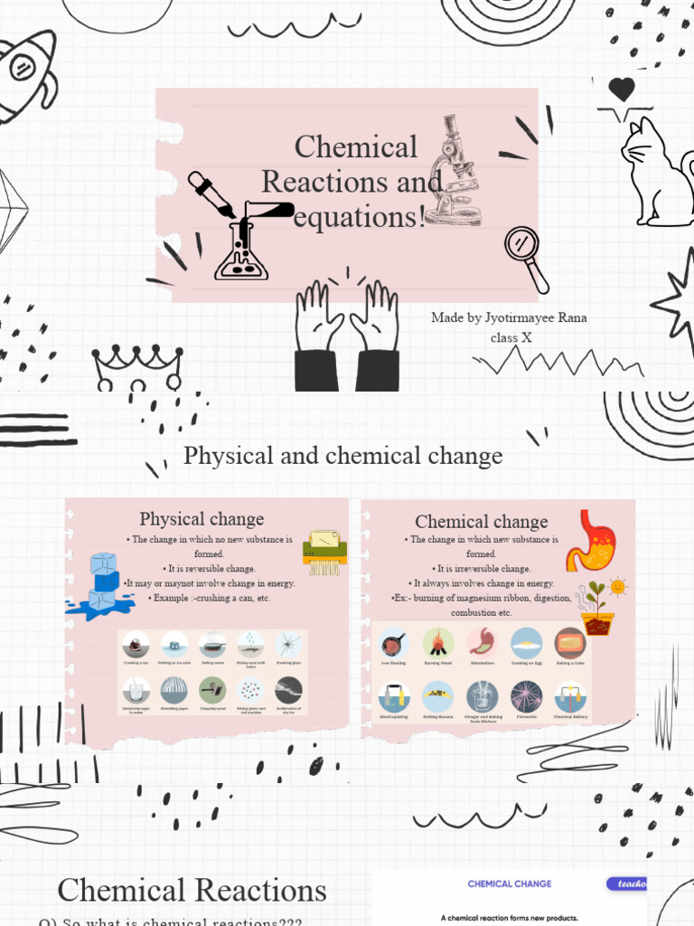 Understanding Chemical Reactions and Equations | PDF | Chemical ...