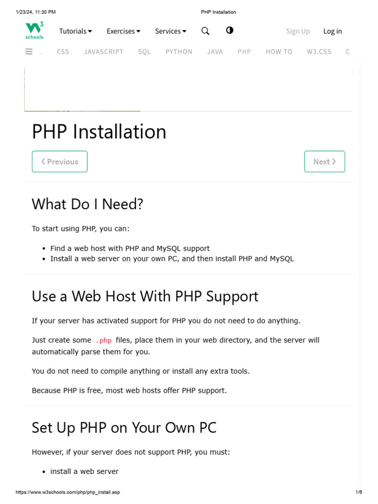 02 PHP Installation | PDF | Php | World Wide Web