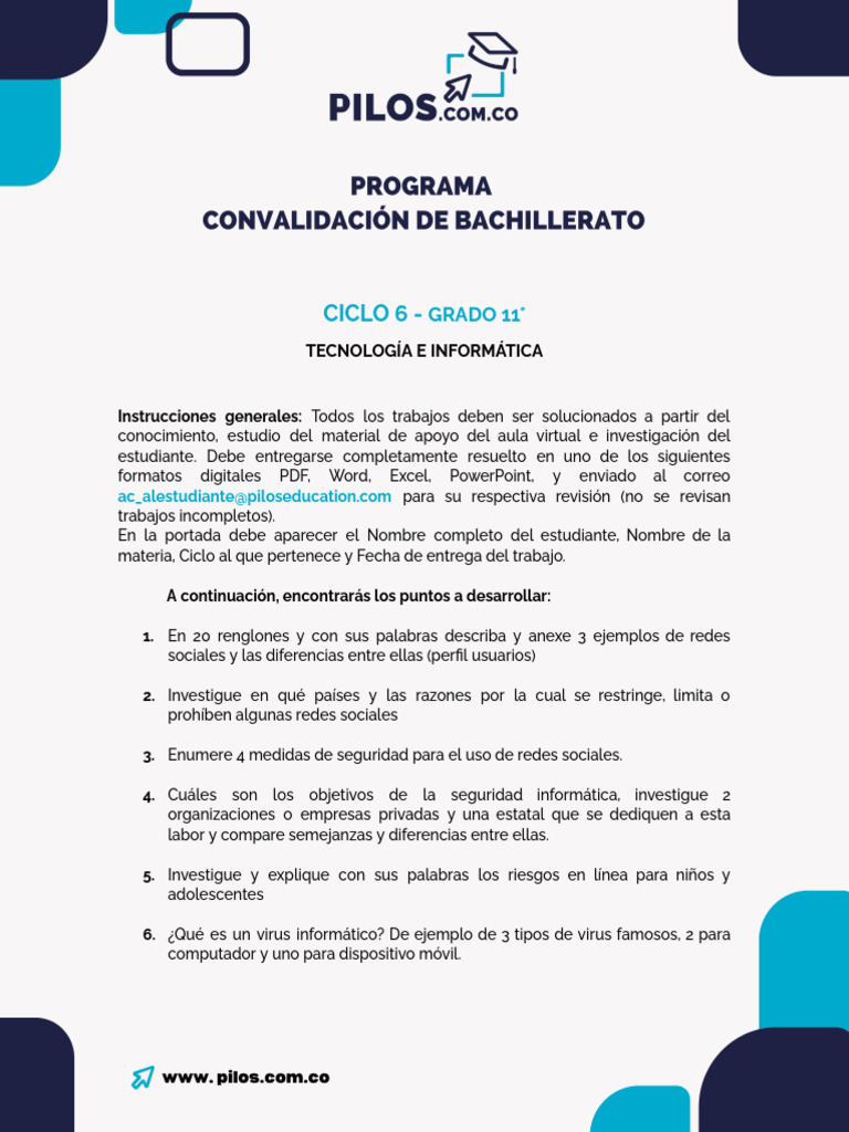 Taller Tecnología C6. No Tiene Nada Que Ver Con El de Primera Infancia. | PDF | Crecimiento ...