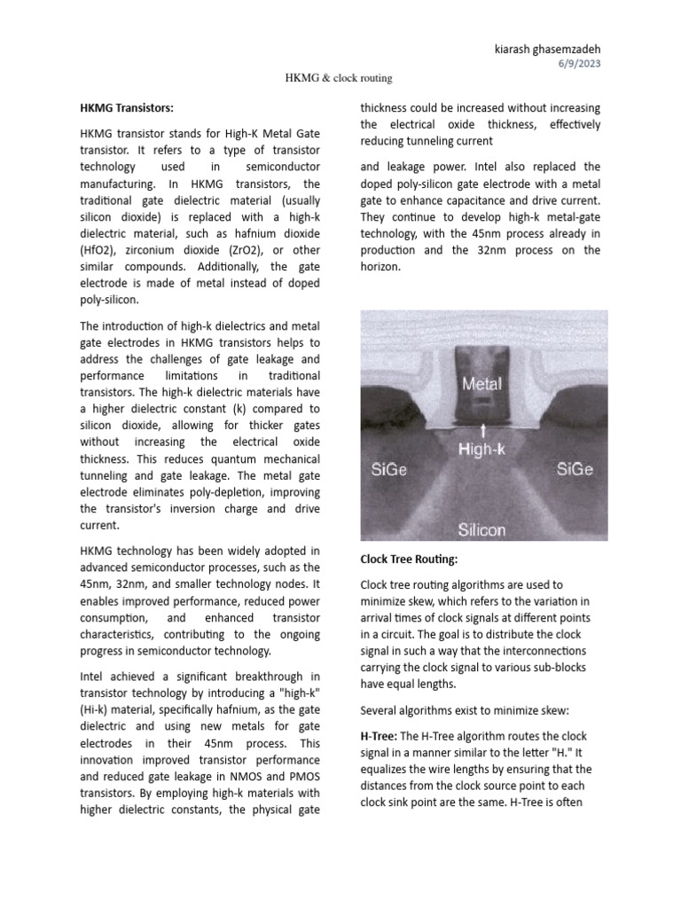 HKMG | PDF | Electronic Engineering | Electrical Components