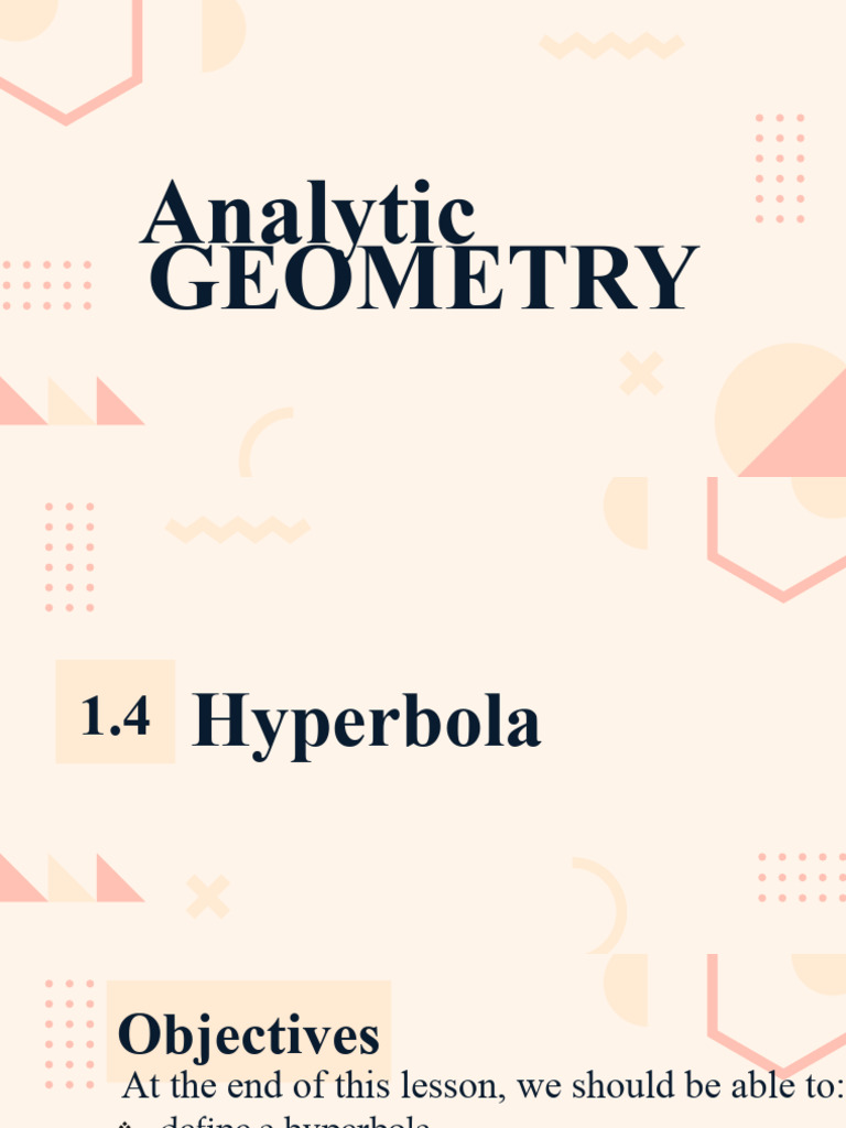 Hyperbola | PDF | Algebraic Geometry | Geometry