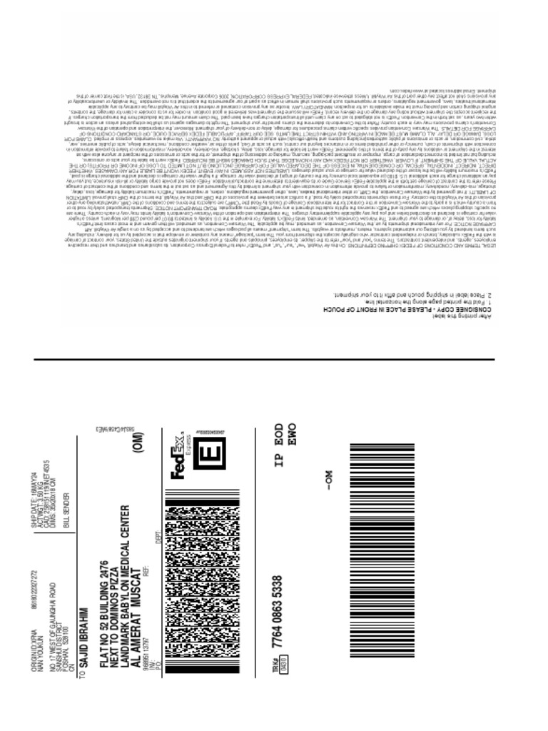 FedEx Shipping Label | PDF