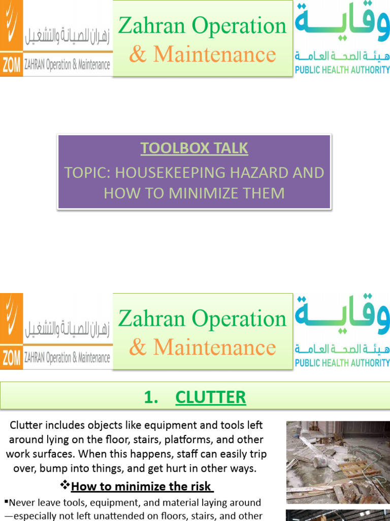 Housekeeping Safety | PDF | Housekeeping | Waste