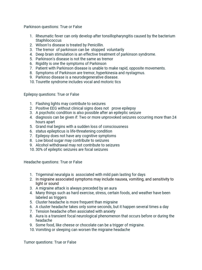 Questions Anatomy | PDF | Headache | Migraine