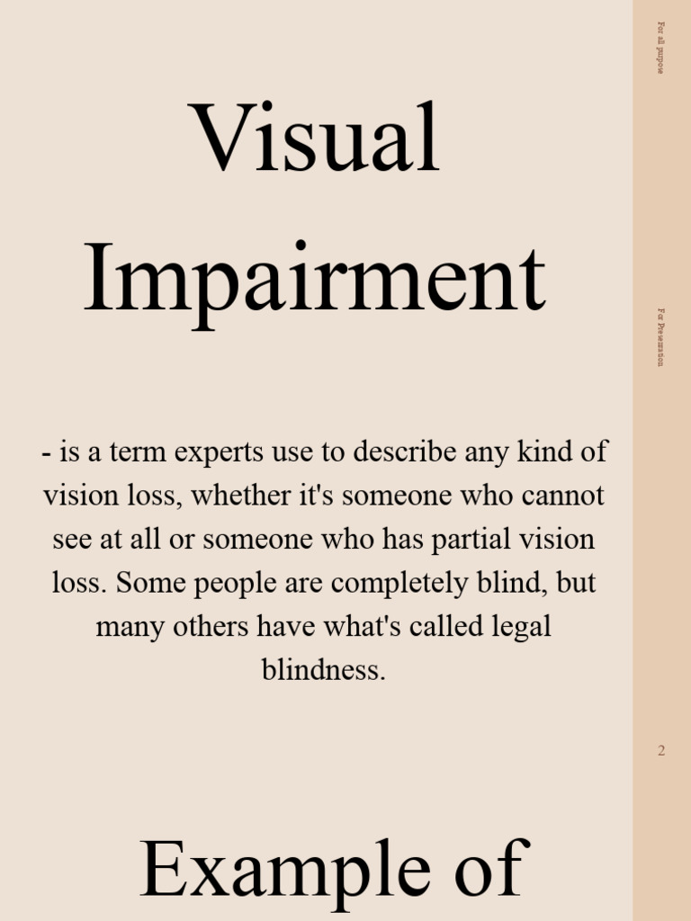 Educ 121 Visual Impairment | PDF