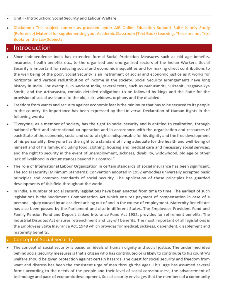 Labour Law 2 | PDF | Welfare | Employment