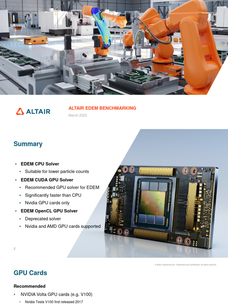 EDEM GPU Benchmarking 2022.2 | PDF | Graphics Processing Unit ...