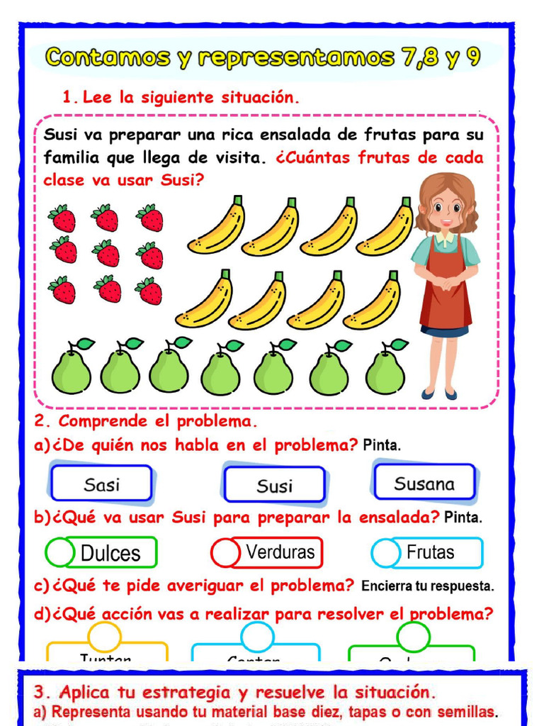 Ficha De Numeros 7 8 Y 9 Pdf