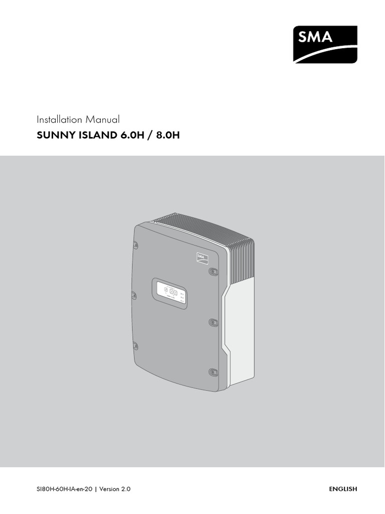 Sunny Island 6H 8H Install Manual | PDF | Direct Current | Power Inverter